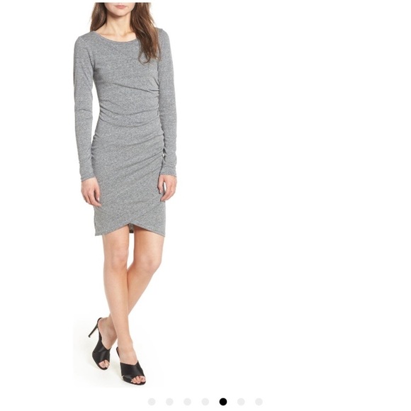 Leith | Dresses | 42 Leith Ruched Long Sleeve Dress | Poshmark